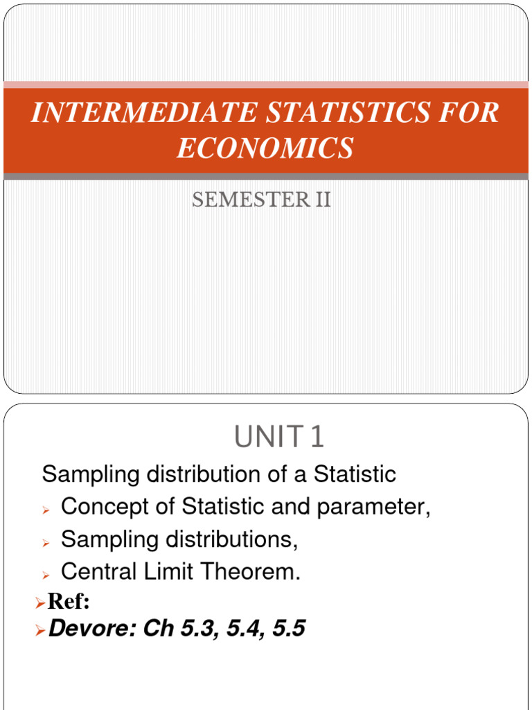 Unit - 1 | PDF | Probability Distribution | Estimator