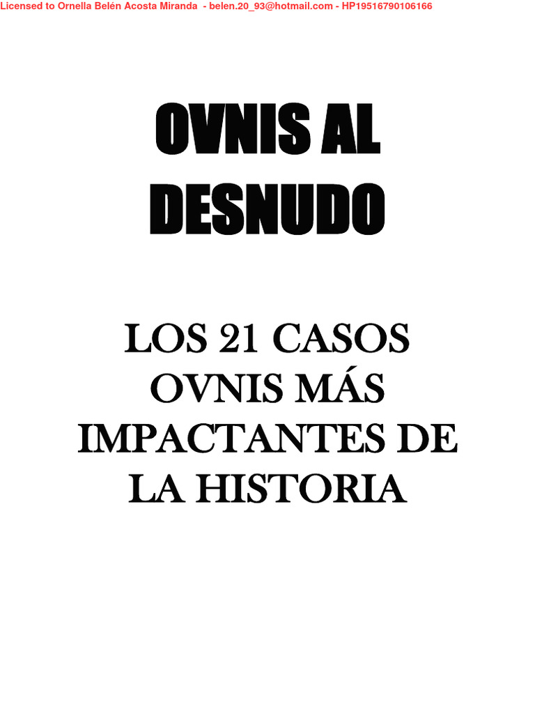 Ovnis+Al+Desnudo (1) | Descargar gratis PDF | Objeto volador no identificado