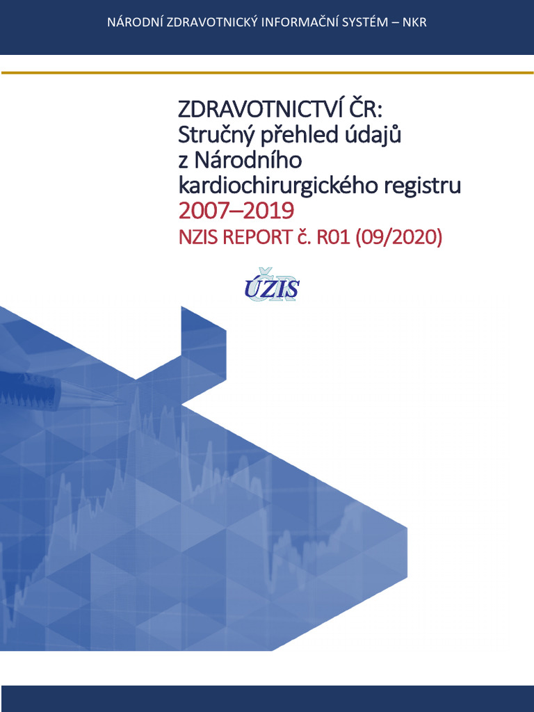 Nzis Rep 2020 r01 NKR Kardiochirurgicke Operace 2019 | PDF