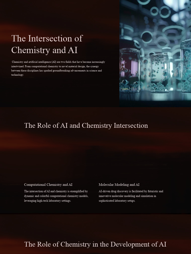 The Intersection of Chemistry and AI | PDF | Computational Chemistry | Artificial Intelligence