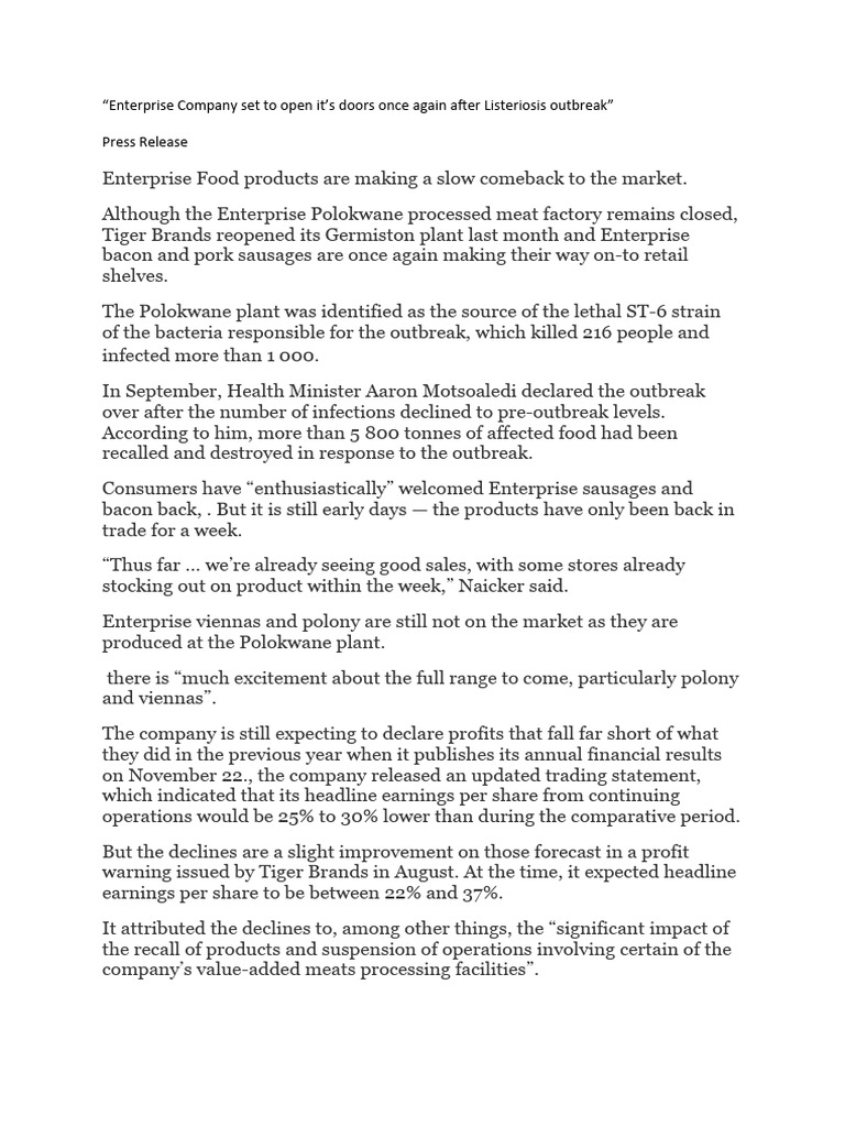 Media Statement | PDF | Retail | Brand