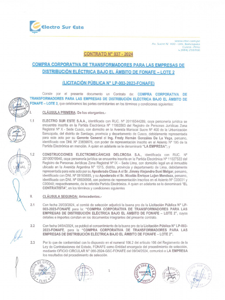 Contrato 037-2024 - Delcrosa Sa | PDF