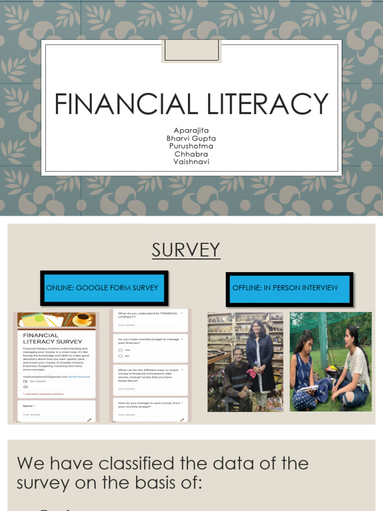 Financial Literacy Survey Insights | PDF | Credit | Finance & Money ...