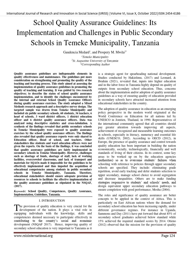 Gaudencia and Prospery | PDF | Schools | Teachers