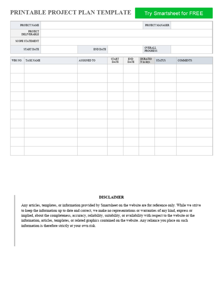 IC Printable Project Plan 11799 - WORD | PDF | Art | Computers
