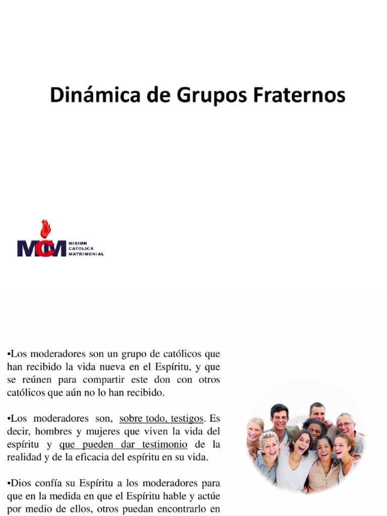 dinamica de grupos fraternos | PDF