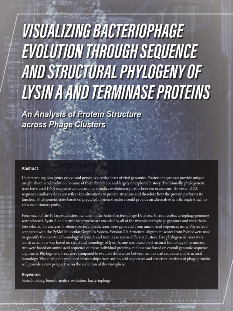 Visualizing Bacteriophage Evolution Through Sequence and Structur | PDF | Conserved Sequence ...