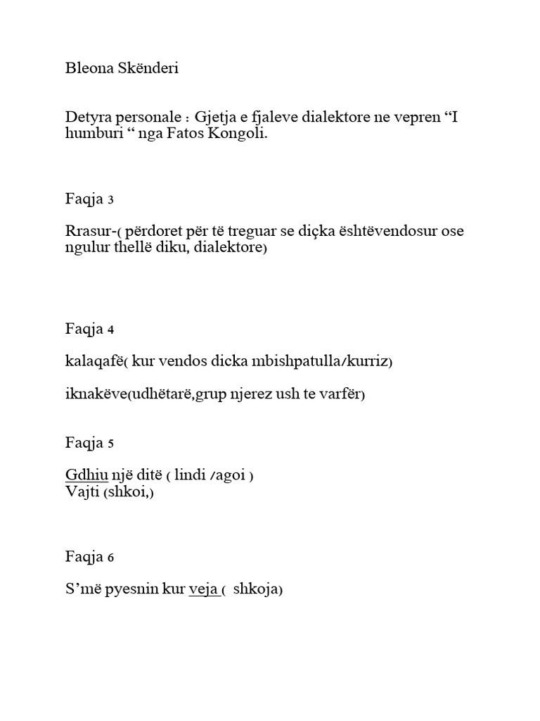 Detyra Gjuhe | PDF