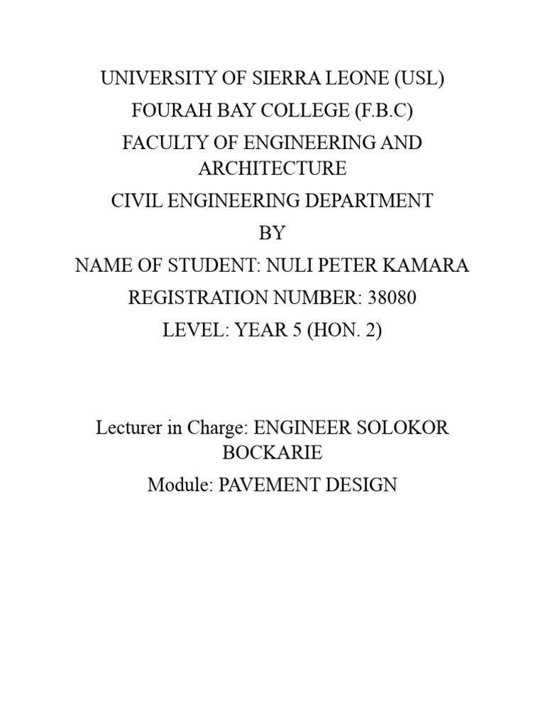 Pavement Design Project | Download Free PDF | Geotechnical Engineering ...