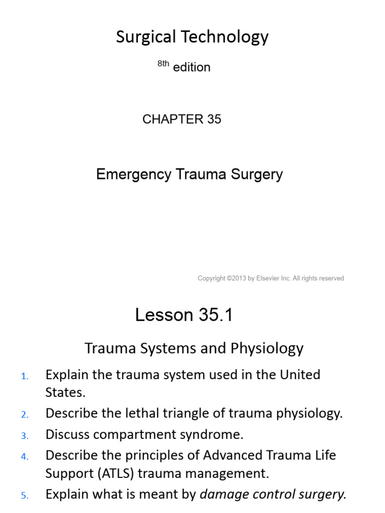 Trauma - student.pptx | PDF | Surgery | Medical Emergencies