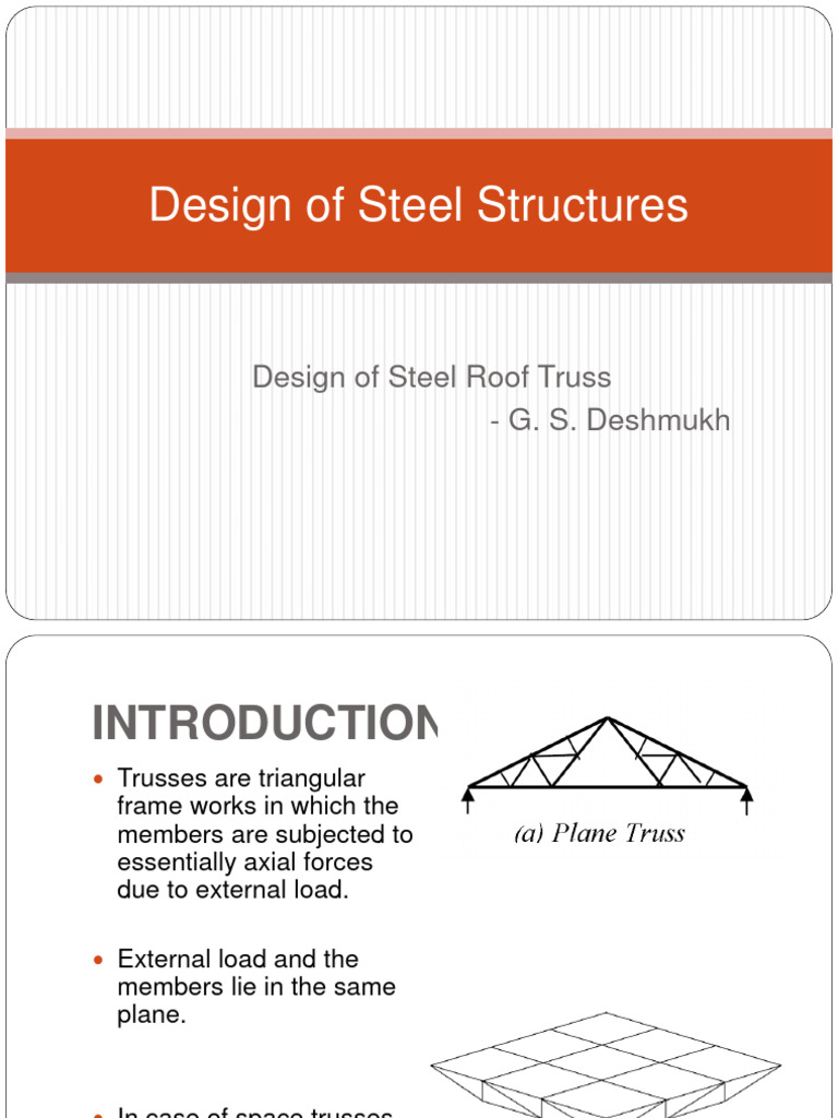 Steel Roof Truss Design Guide | PDF | Truss | Building Engineering