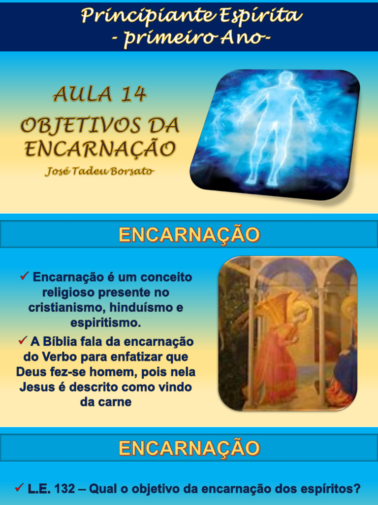 Aula 14 Objetivos Da Encarnacao 2024 Pdf