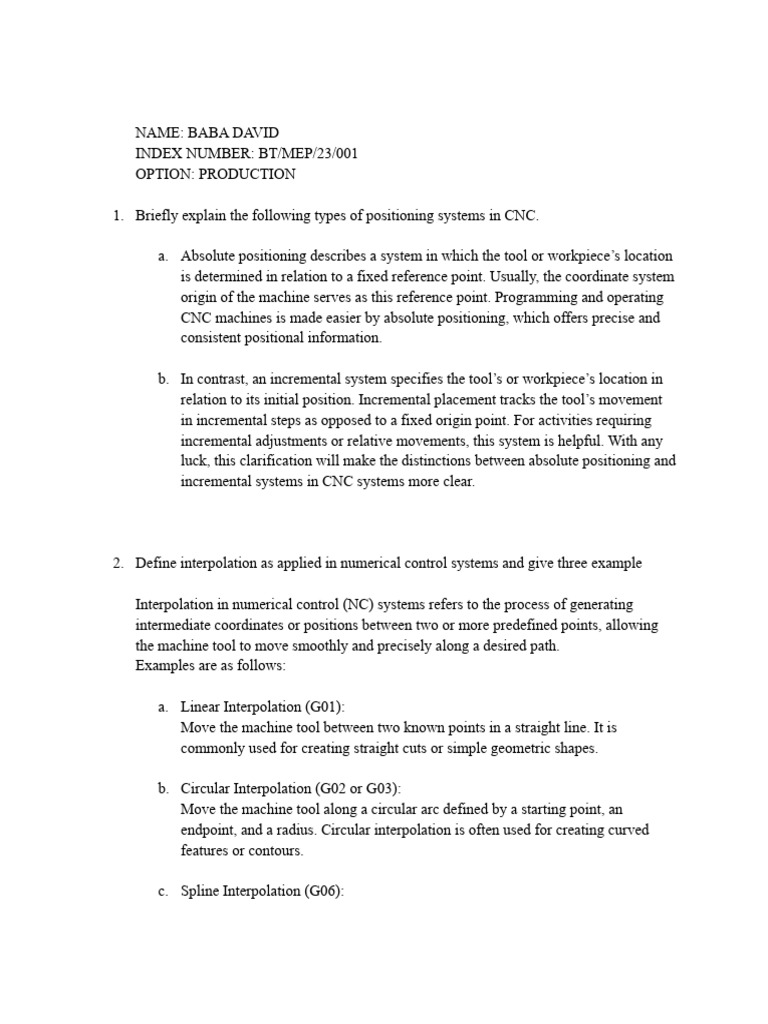 Lab Assignment | Download Free PDF | Numerical Control | Interpolation