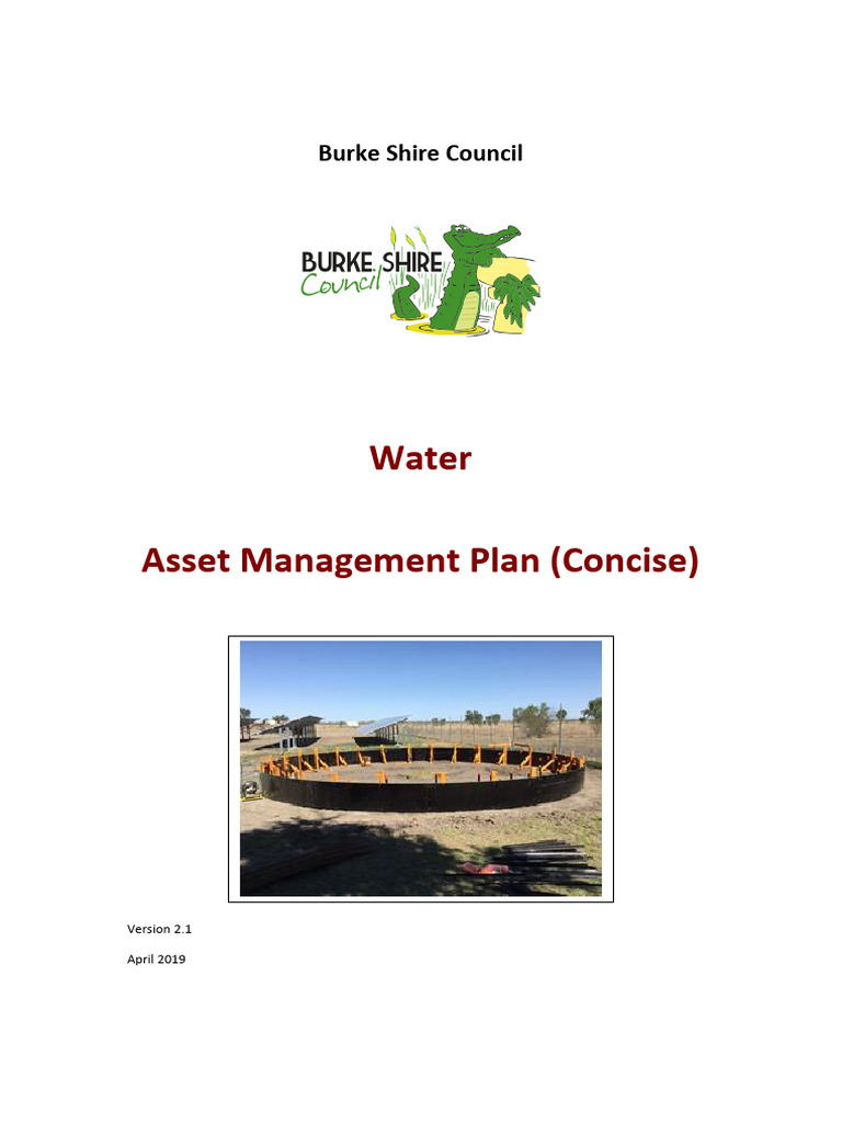 WOR PLA 004 Asset and Services Management Plan Water | Download Free ...