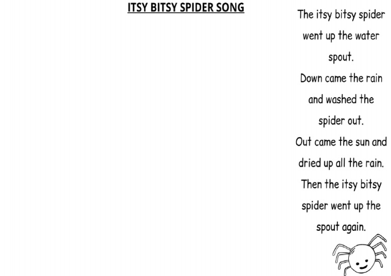 Itsy Bitsy Spider | PDF