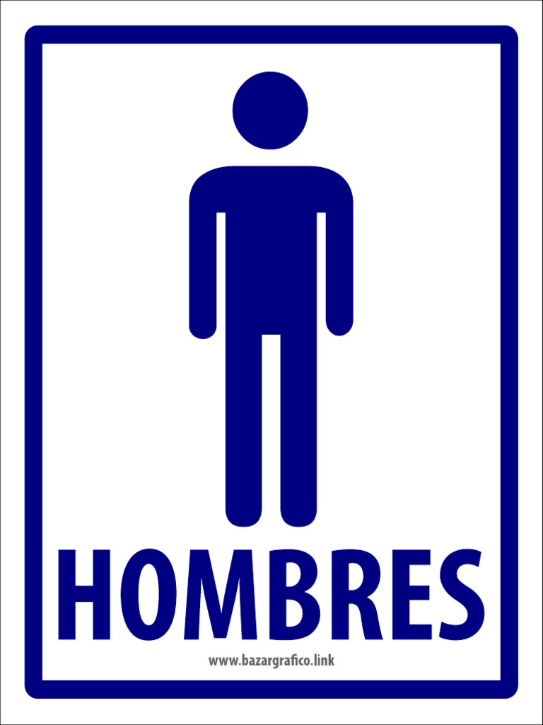 Letrero Banos Hombres para Imprimir Gratis en PDF T Carta 1 | PDF