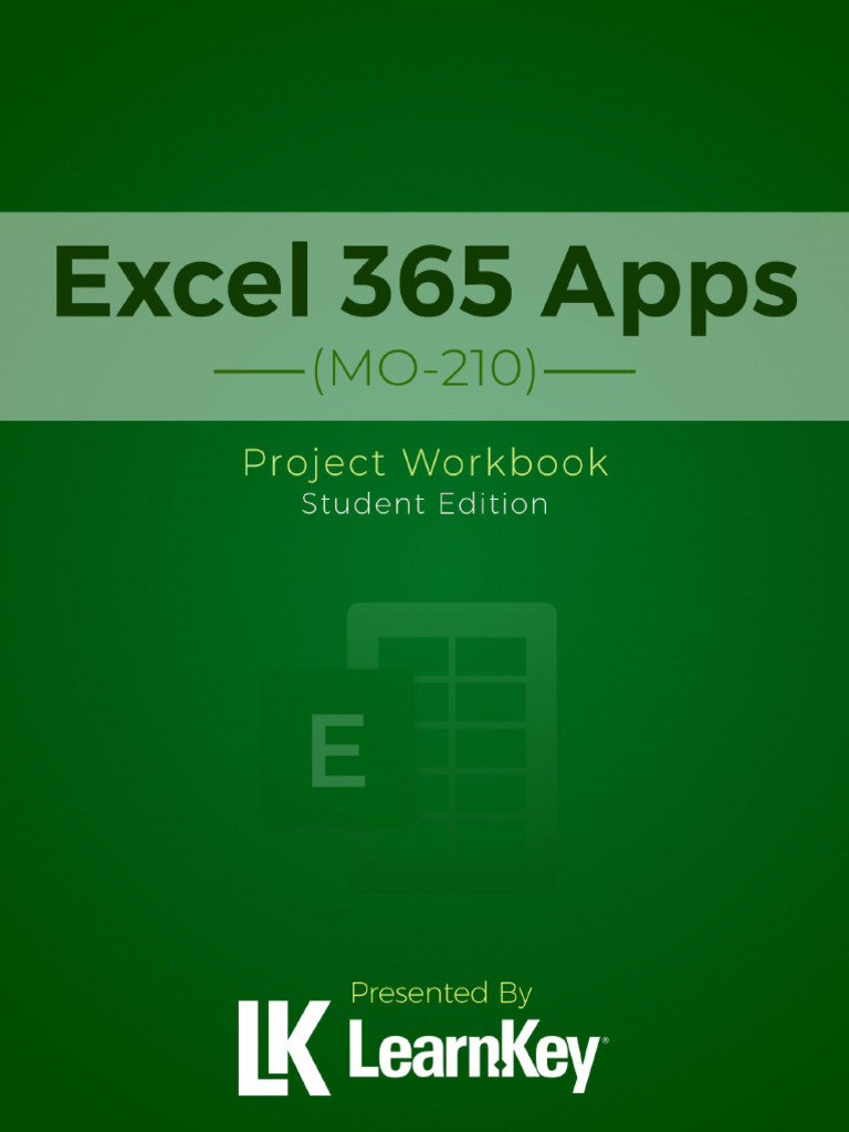 Excel 365 Apps (MO-210) Student Workbook | PDF | Microsoft Excel ...