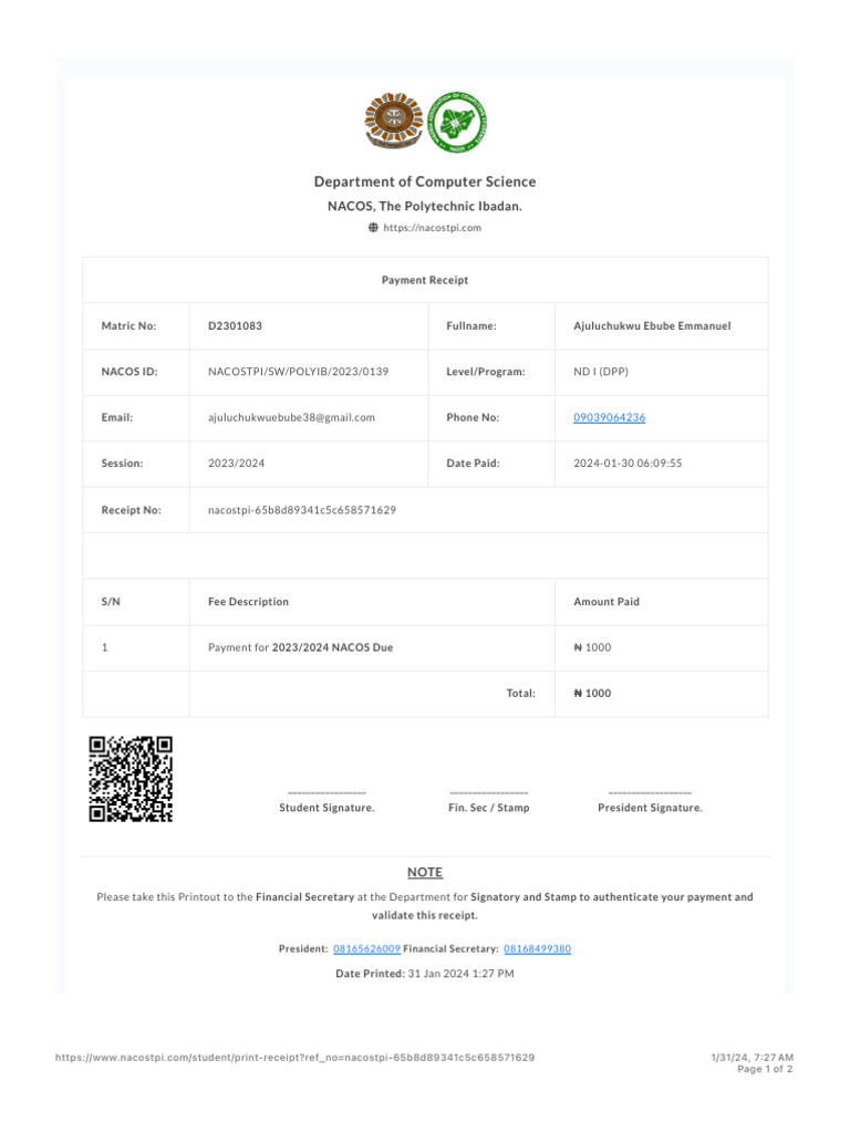 Receipt | PDF | Authentication | Applications Of Cryptography