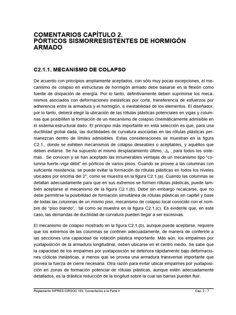 Comentarios Cap2 | PDF | Braguero | Hormigón