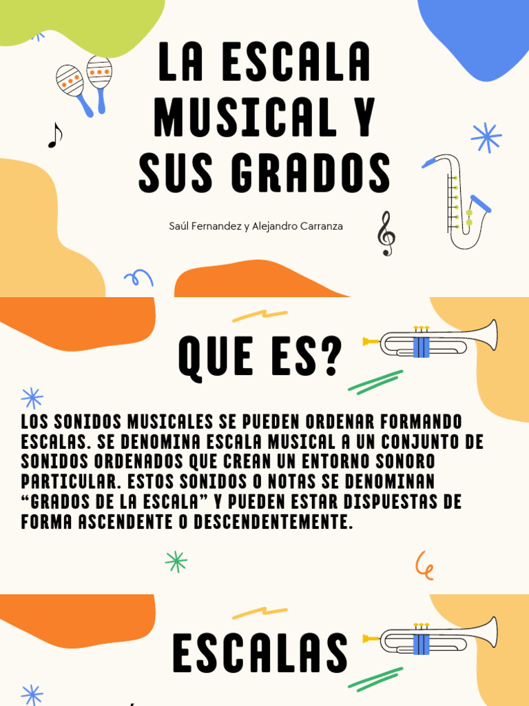 La Escala Musical y Sus Grados | PDF | Escala (música) | Escala menor