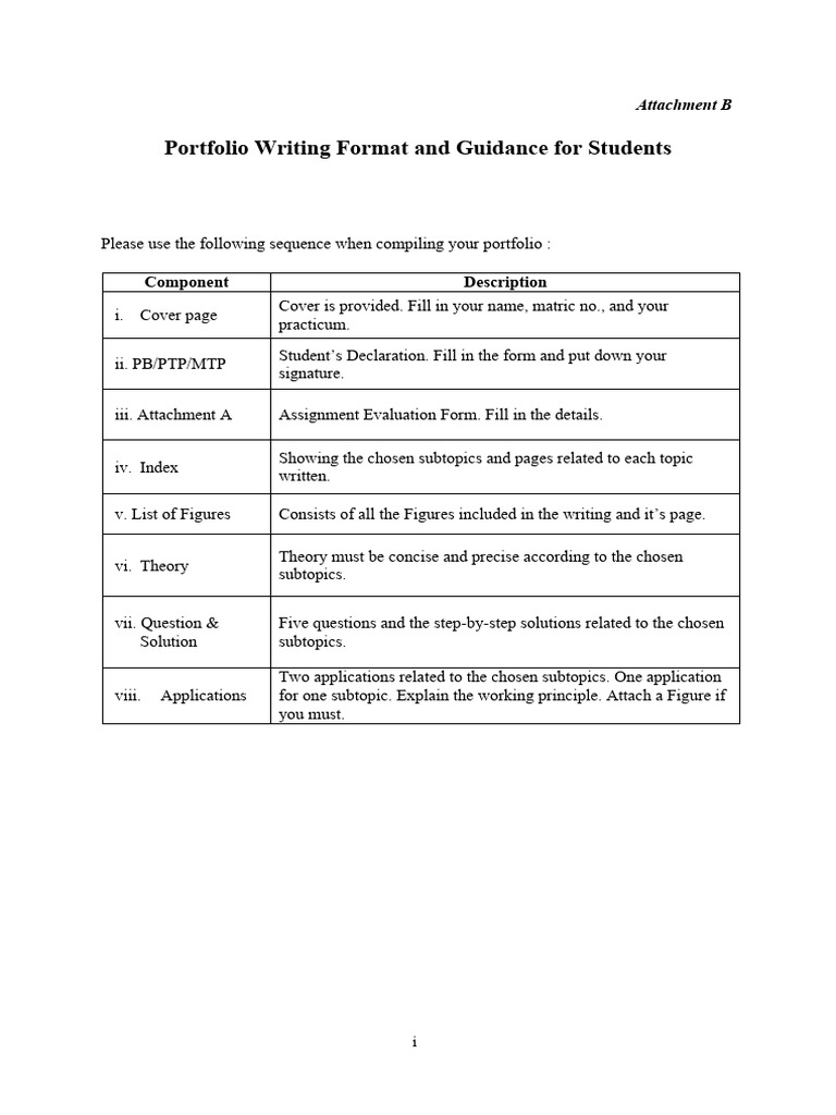 Portfolio Writing Format and Guidance | PDF | Force | Mass