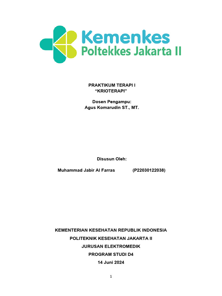 Krioterapi: Metode dan Efek Samping | PDF
