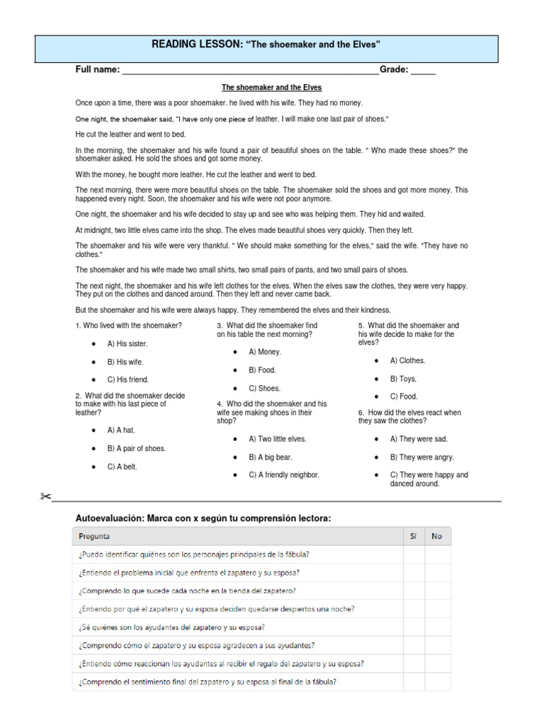 Reading Evaluation 02 | PDF | Shoe | Clothing