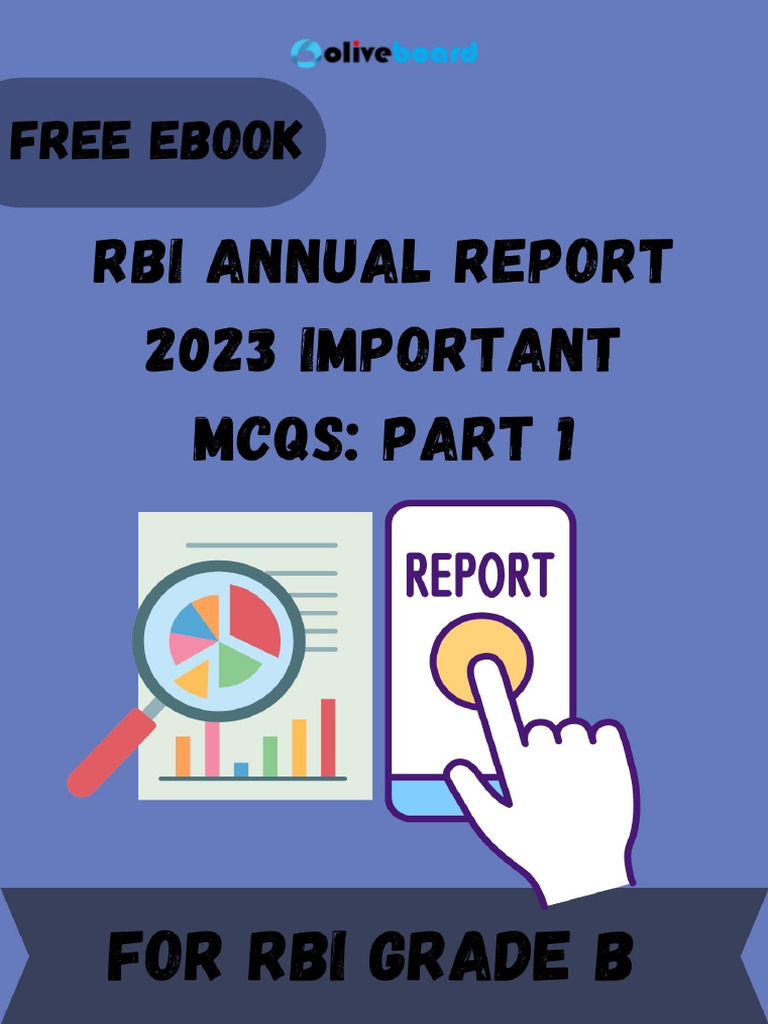 Rbi Annual Report 2023 Important Mcqs Part 1 | PDF | Reserve Bank Of ...