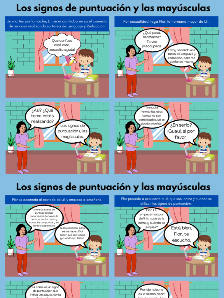 Los signos de puntuación y las mayúsculas (Tarea).pdf | PDF | Coma ...