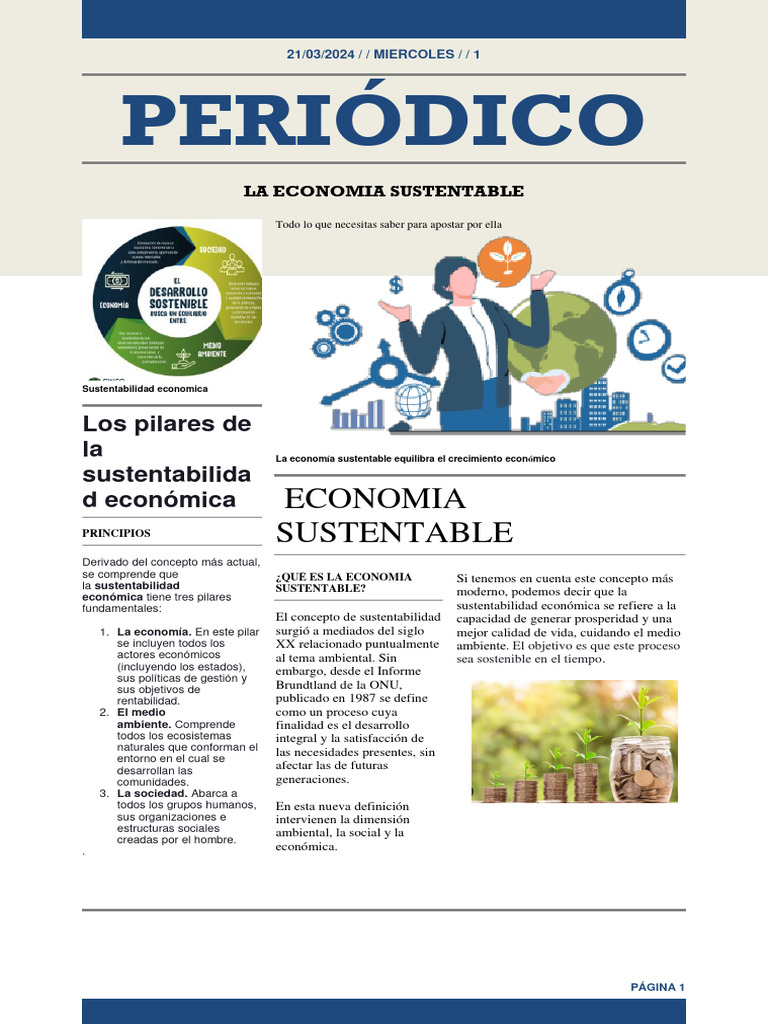 Periódico | PDF | Sustentabilidad | Desarrollo sostenible