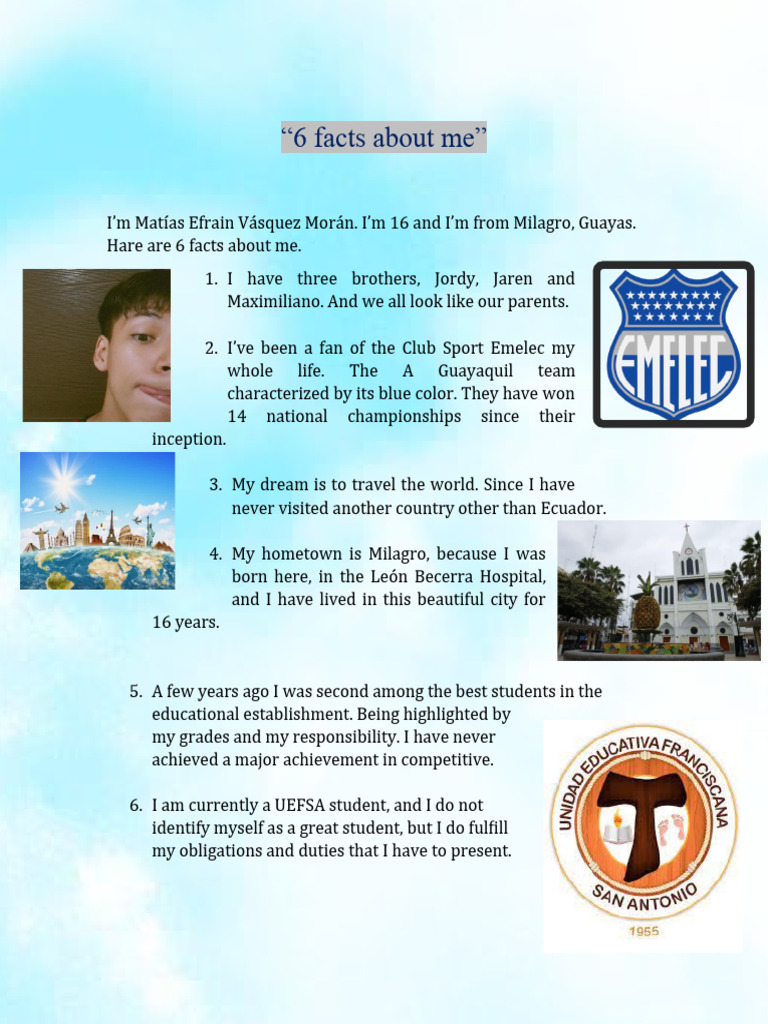 6 Personal Facts About Matías Vásquez | PDF | Sports & Recreation ...