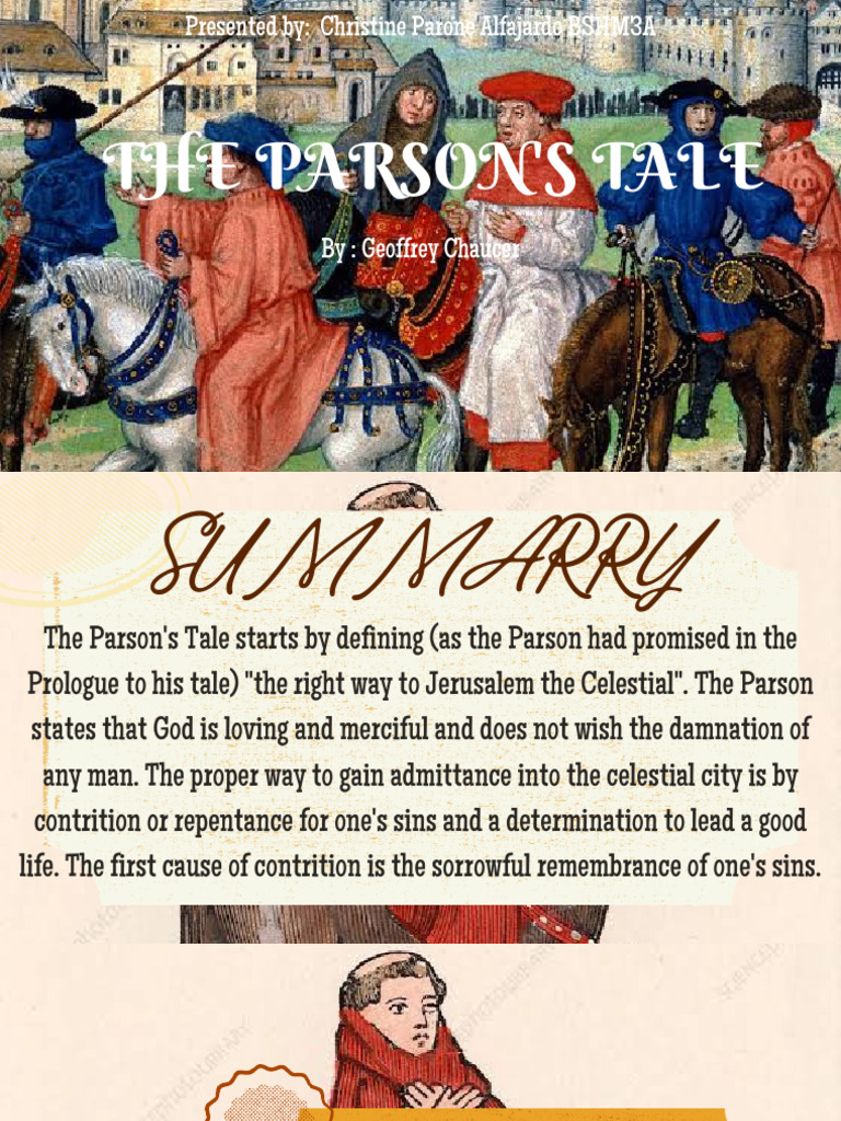 The Parson's Tale (Alfajardo, Christine P. BSHM 3A) | PDF | Religious ...