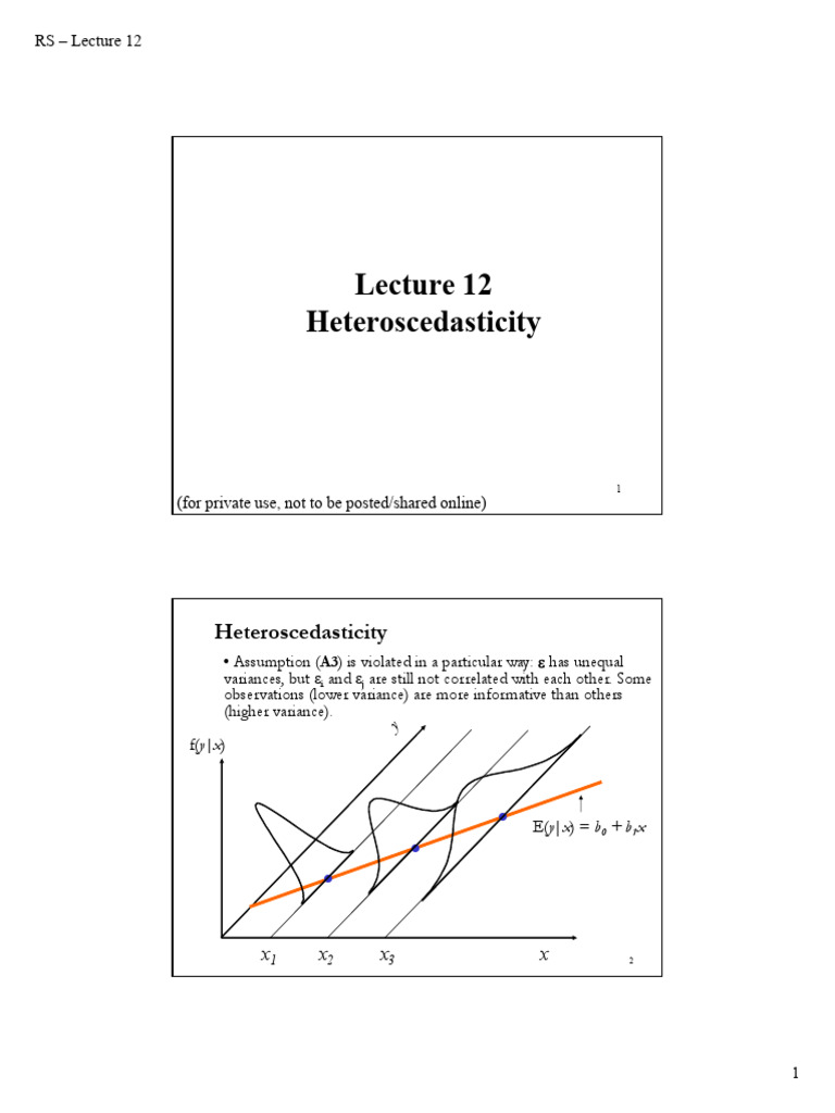 Ec1 12 | PDF | Ordinary Least Squares | Econometrics