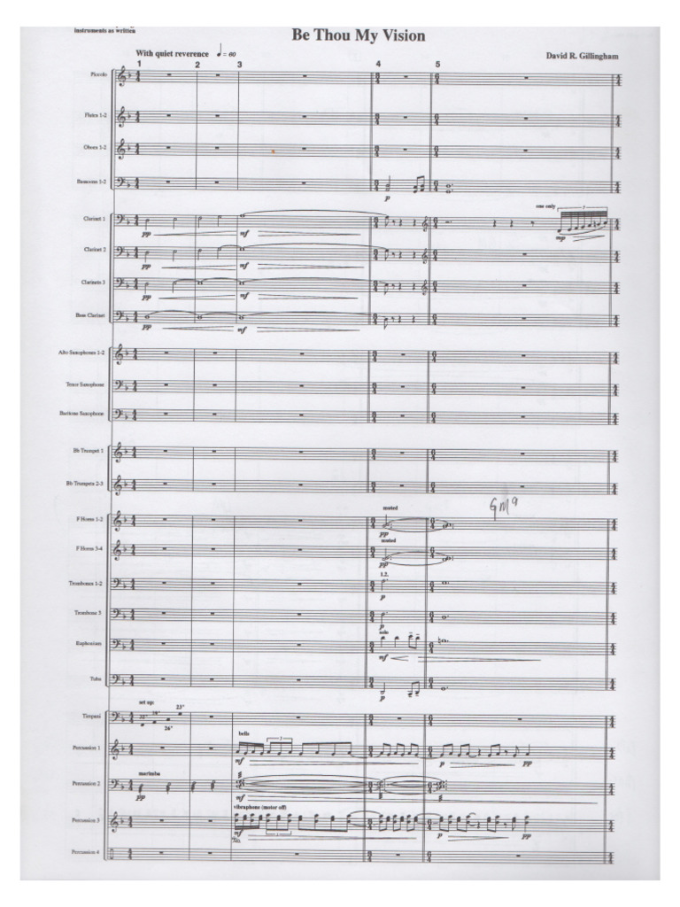 Gillingham - Be Thou My Vision | PDF