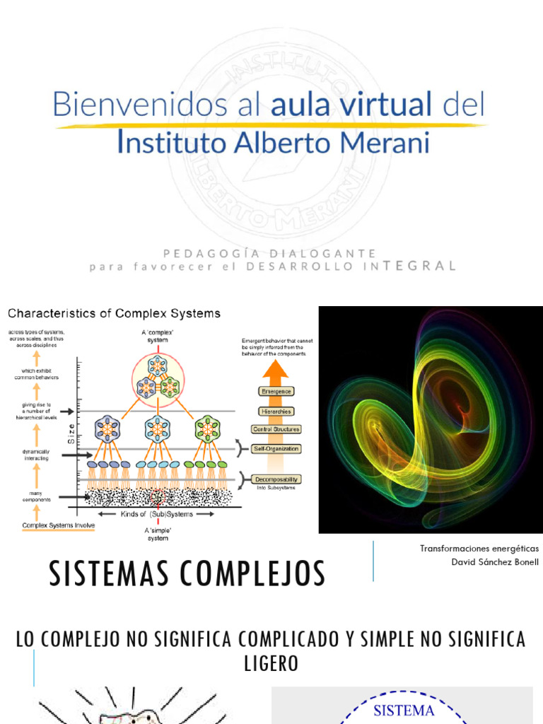 Transformaciones Energéticas Nociones Sistemas Complejos | PDF | Sistema | Complejidad
