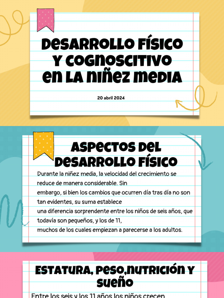 Desarrollo Físico y Cognoscitivo en La Niñez Media | PDF
