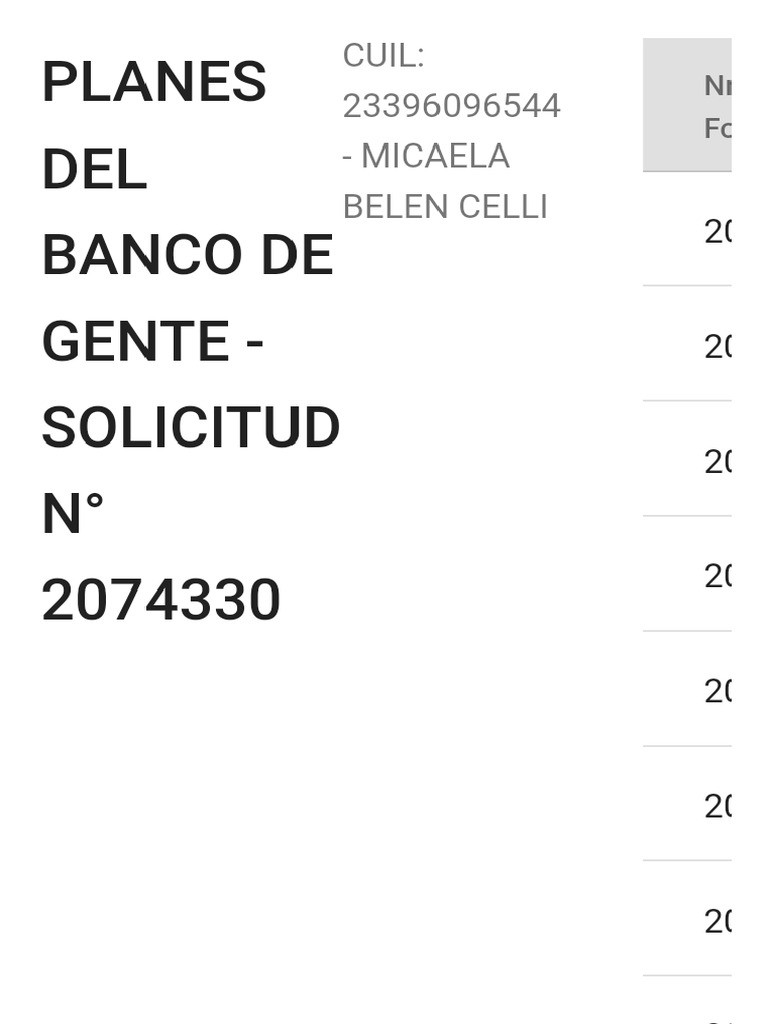 Plan de Cuotas | PDF