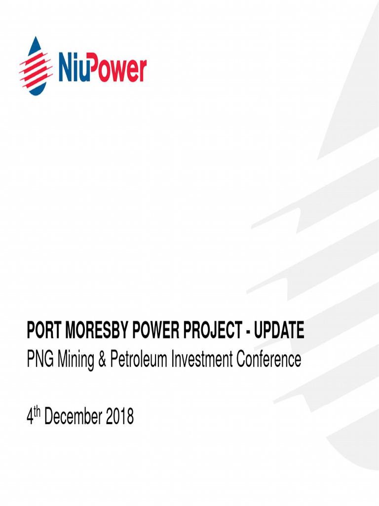 2018-12-04 NiuPower - Port Moresby Power Station Presentation | PDF ...