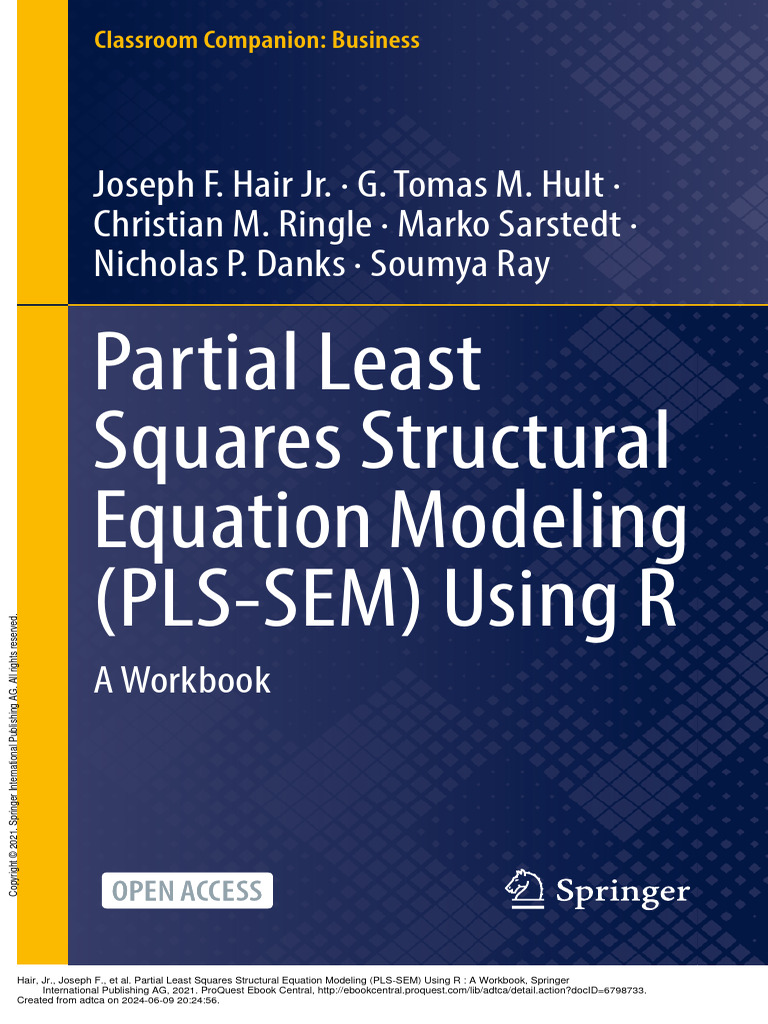 Partial Least Squares Structural Equation Modeling Download Free Pdf Statistical