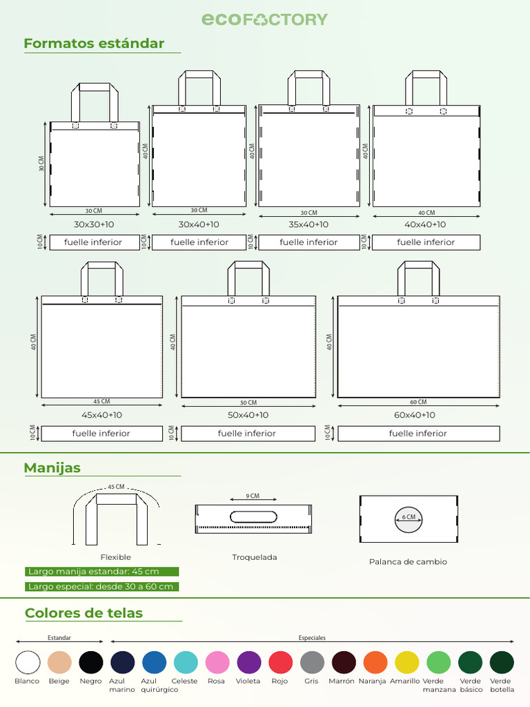 EcoFactory Formato bolsas | PDF | Diseño gráfico | Tecnicas artisticas