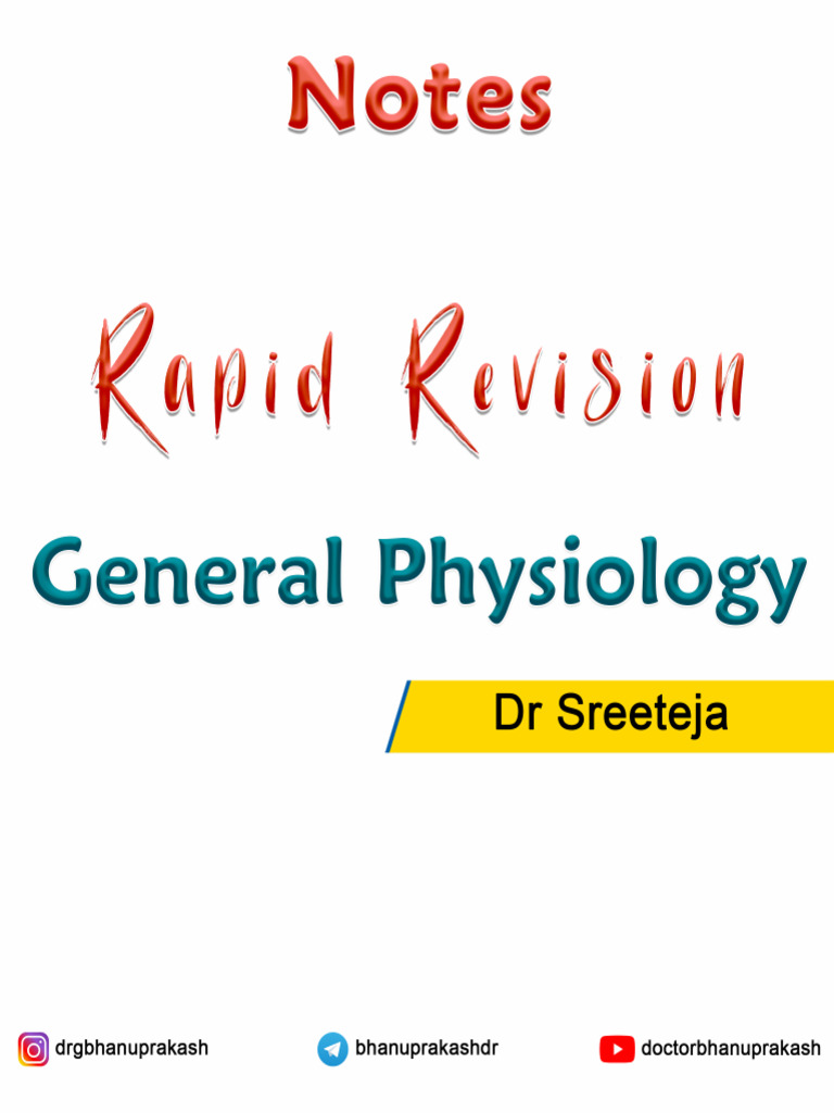 General Physiology | PDF | Physiology | Cell Biology