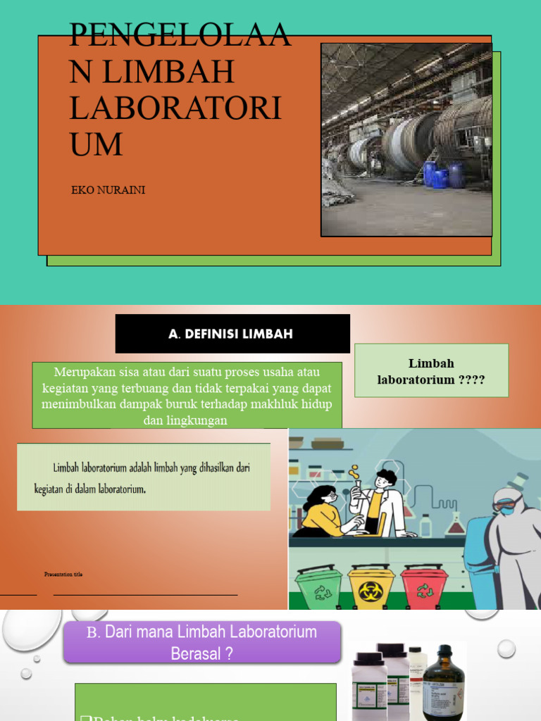 Pengelolaan Limbah Laboratorium Efektif | PDF