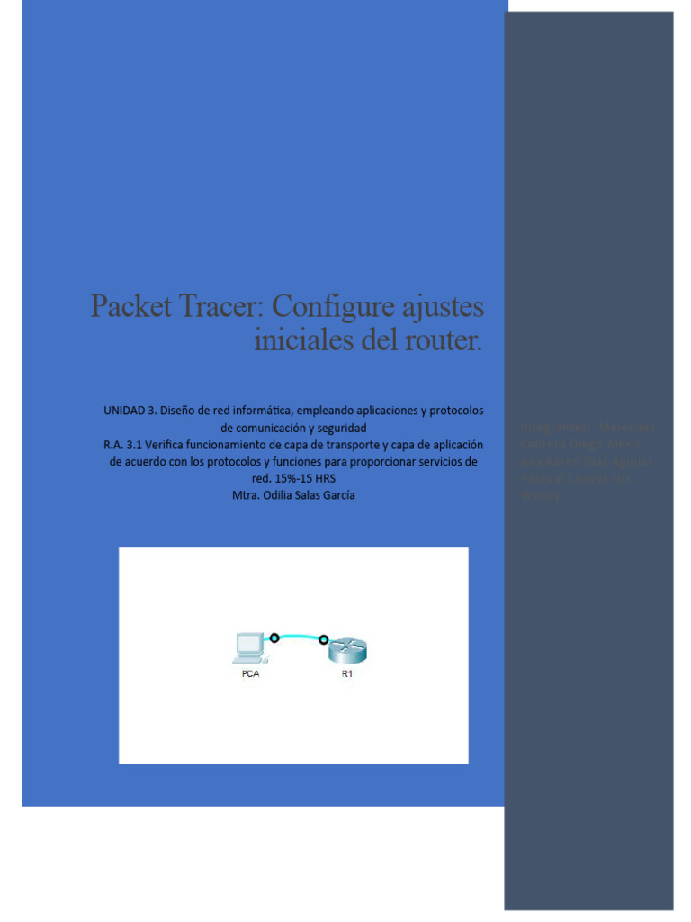 Packet Tracer | Descargar gratis PDF | Contraseña | Interfaz de línea ...