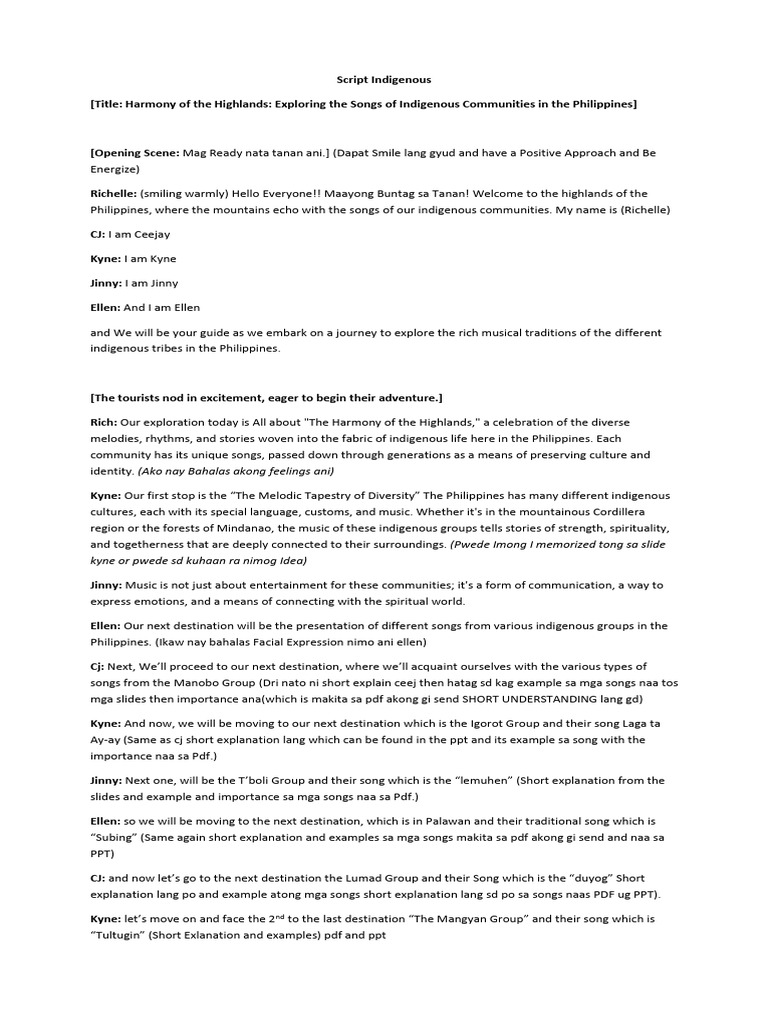 Script Indigenous | PDF | Ethnic Groups