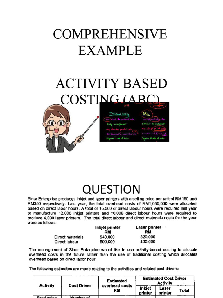 Topic 2 (ABC) - Comprehensive Example | PDF | Management Accounting ...