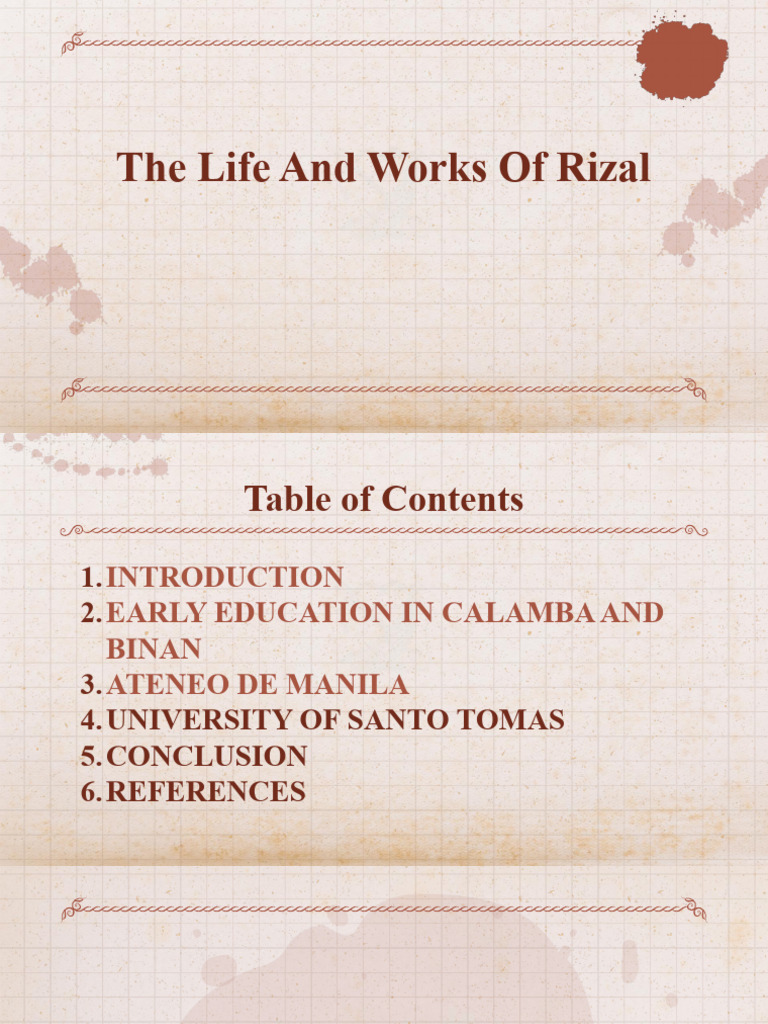 Rizal Presentation | PDF