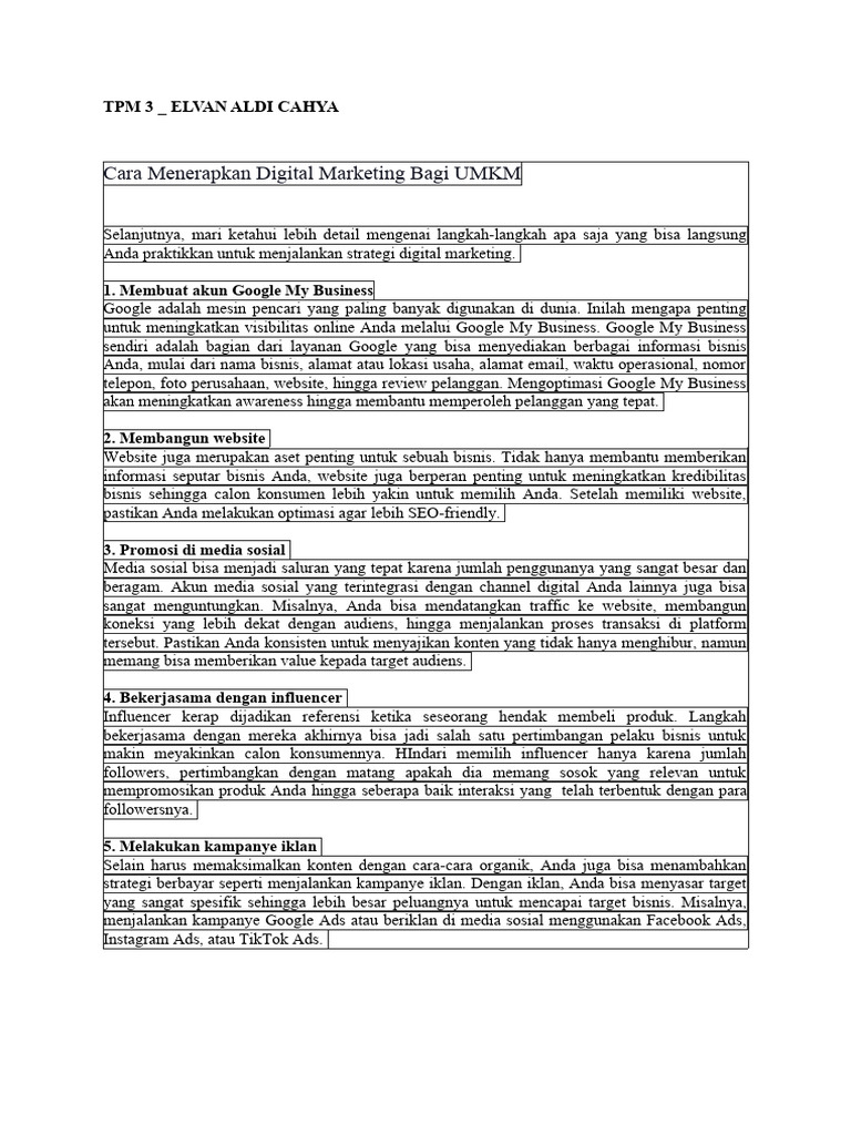 TPM 3 - Maryati | PDF