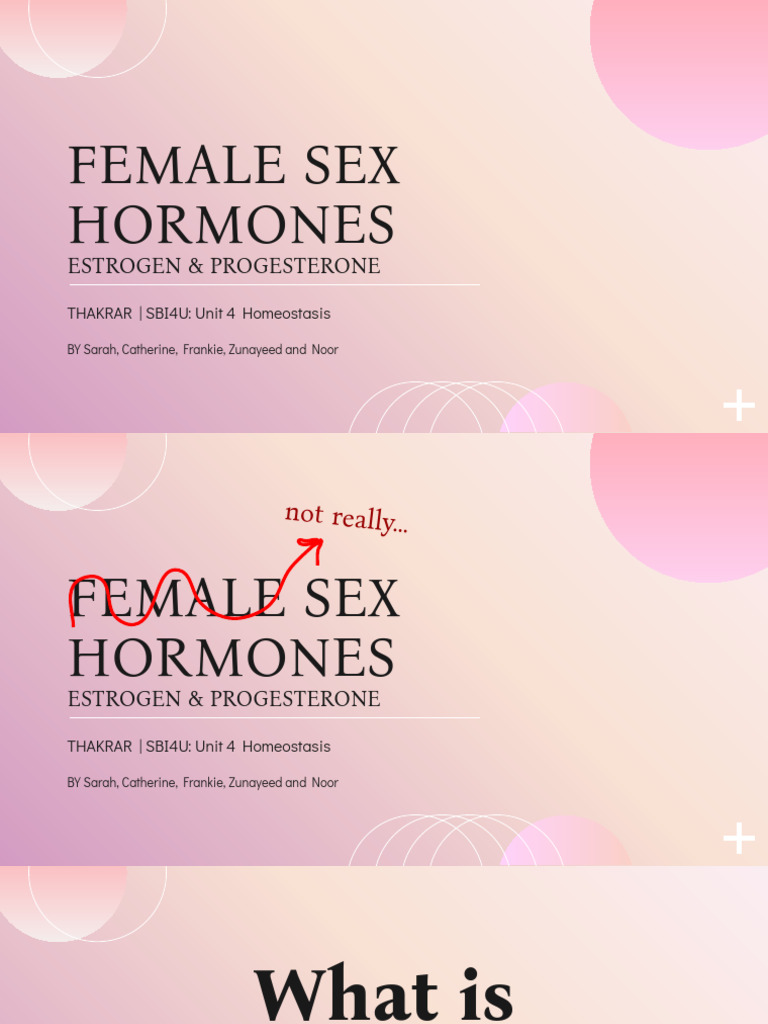 Sex Hormone.pptx | PDF | Menstrual Cycle | Luteinizing Hormone