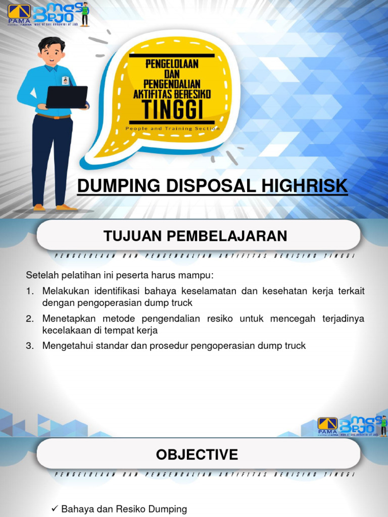 Prosedur Keselamatan Dumping High Risk | PDF