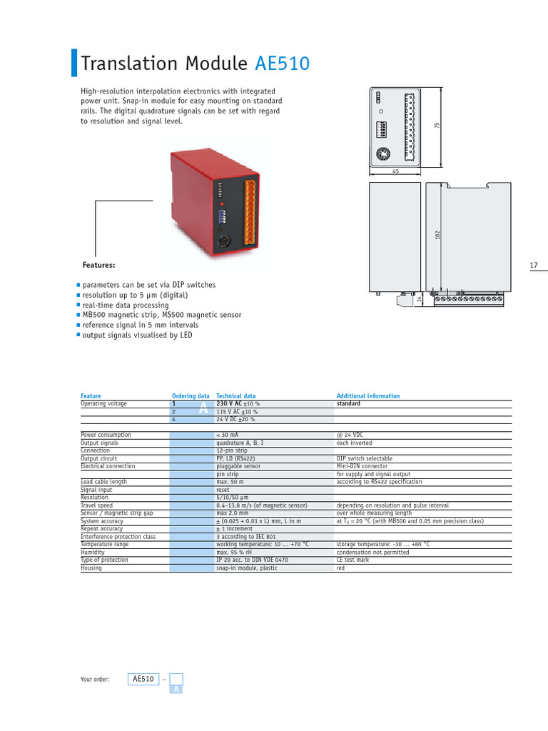 Data Sheet Ae510 | Download Free PDF | Electromagnetism | Information ...
